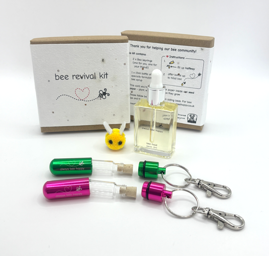 Always Bee Happy Bee Revival Keyring Gift Set – Small Dog Big Dreams